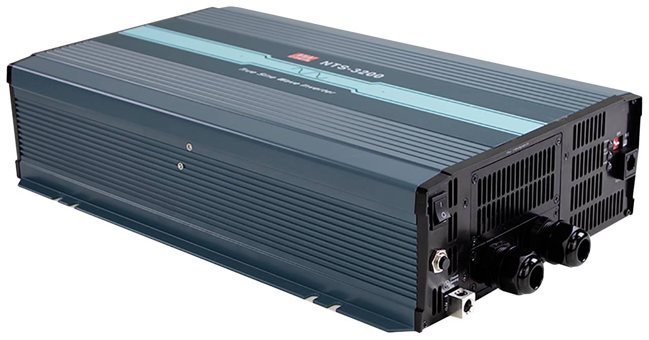 MEAN WELL NTS-3200-212EU inverter 12 V/DC → 230 V/AC 3200 W čisto sinusni talasni oblik