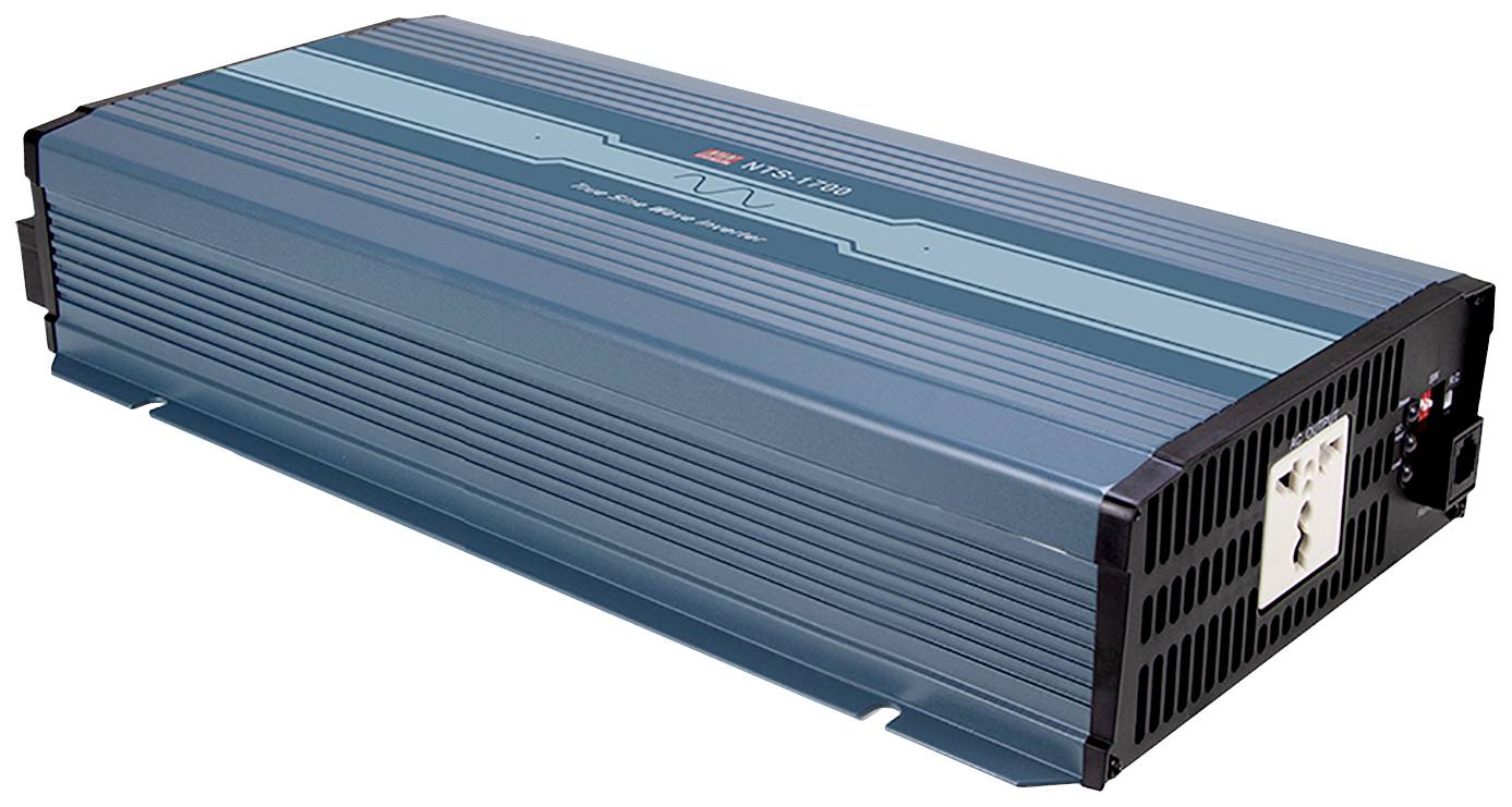 MEAN WELL NTS-1700-212EU inverter 12 V/DC → 230 V/AC čisto sinusni talasni oblik