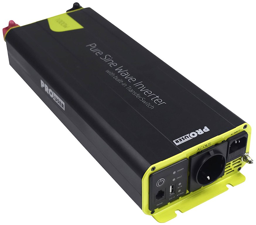 ProUser PSI1000TX inverter 10,5 do 16 V → 230 V/AC 1000 W čisto sinusni talasni oblik