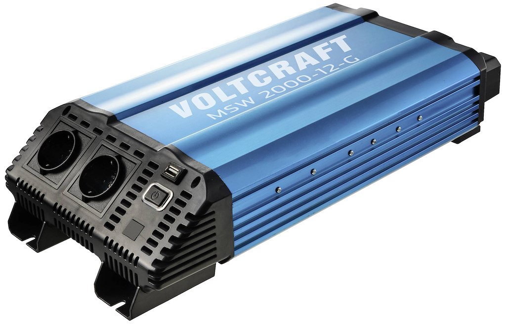 VOLTCRAFT MSW 2000-12-G inverter 12 V/DC → 230 V/AC 2000 W 4000 W