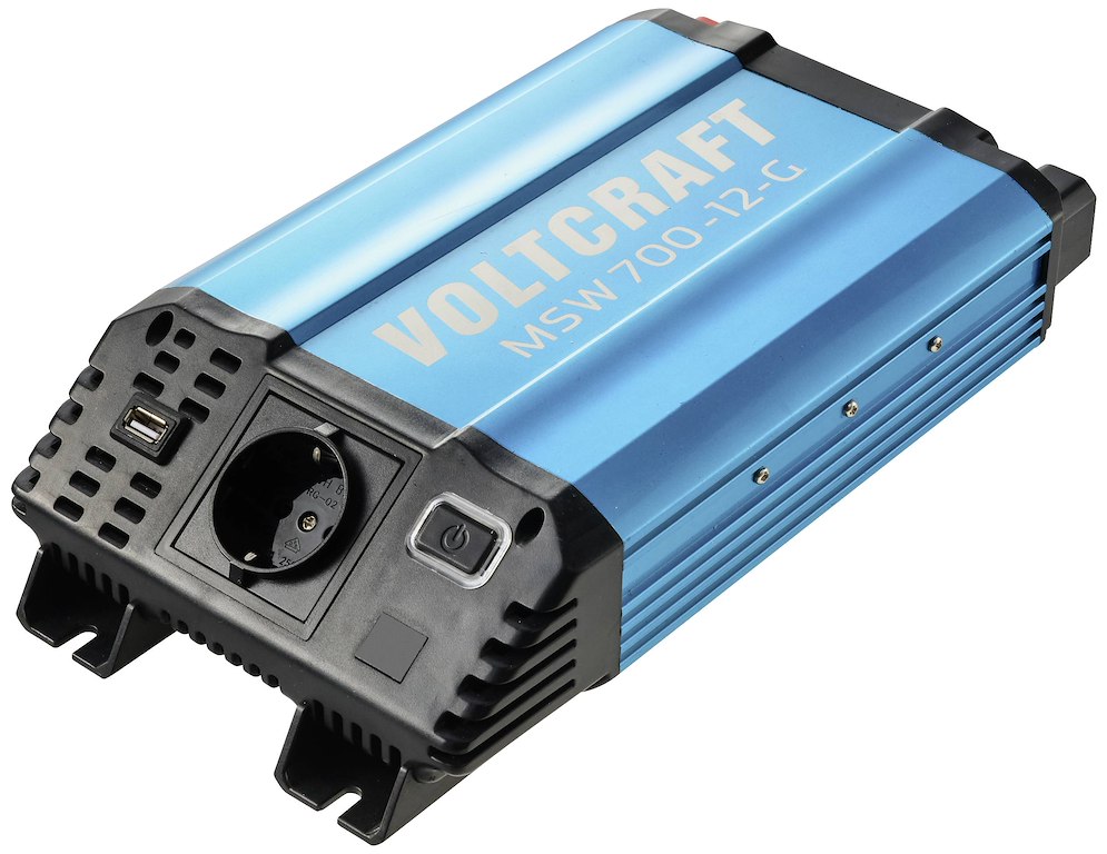 VOLTCRAFT MSW 700-12-G inverter 12 V/DC → 230 V/AC 700 W 1400 W
