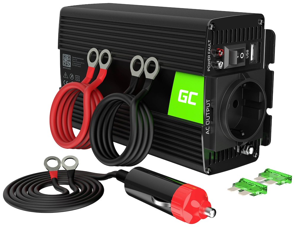 Green INV04DE inverter 24 V → 230 V 500 W 1000 W