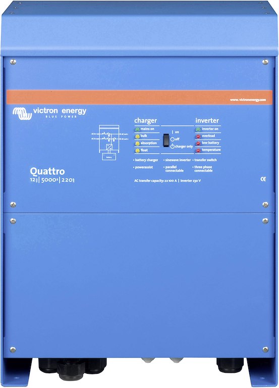 Victron Energy QUA245023110 inverter 24 V/DC → 230 V 5000 W
