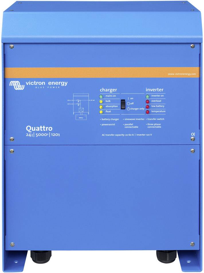 Victron Energy QUA245021010 inverter 19 – 33 V → 230 V/AC 5000 W 10000 W