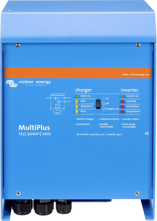 Victron Energy MultiPlus C 12/3000/120-50 mrežni inverter 9,5, 17 V → 230 V/AC 3000 W 6000 W