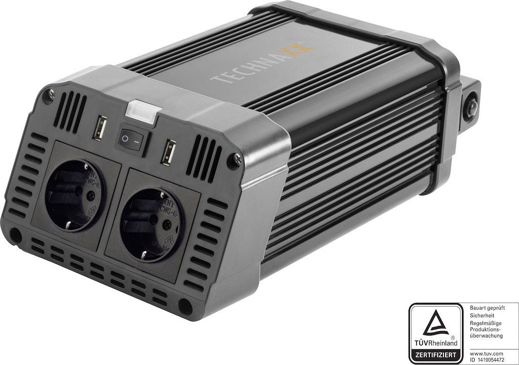 Technaxx TE16 inverter 10,5V-16V V → 230 V/AC 1200 W 2400 W