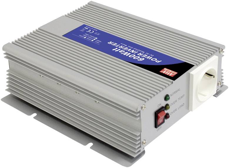MEAN WELL A301-600-F3 inverter 10 – 15 V/DC → 230 V 600 W