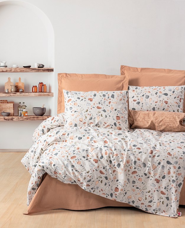Posteljina CB RANFORCE DOUBLE - Minimal - ONIKS KARAMEL