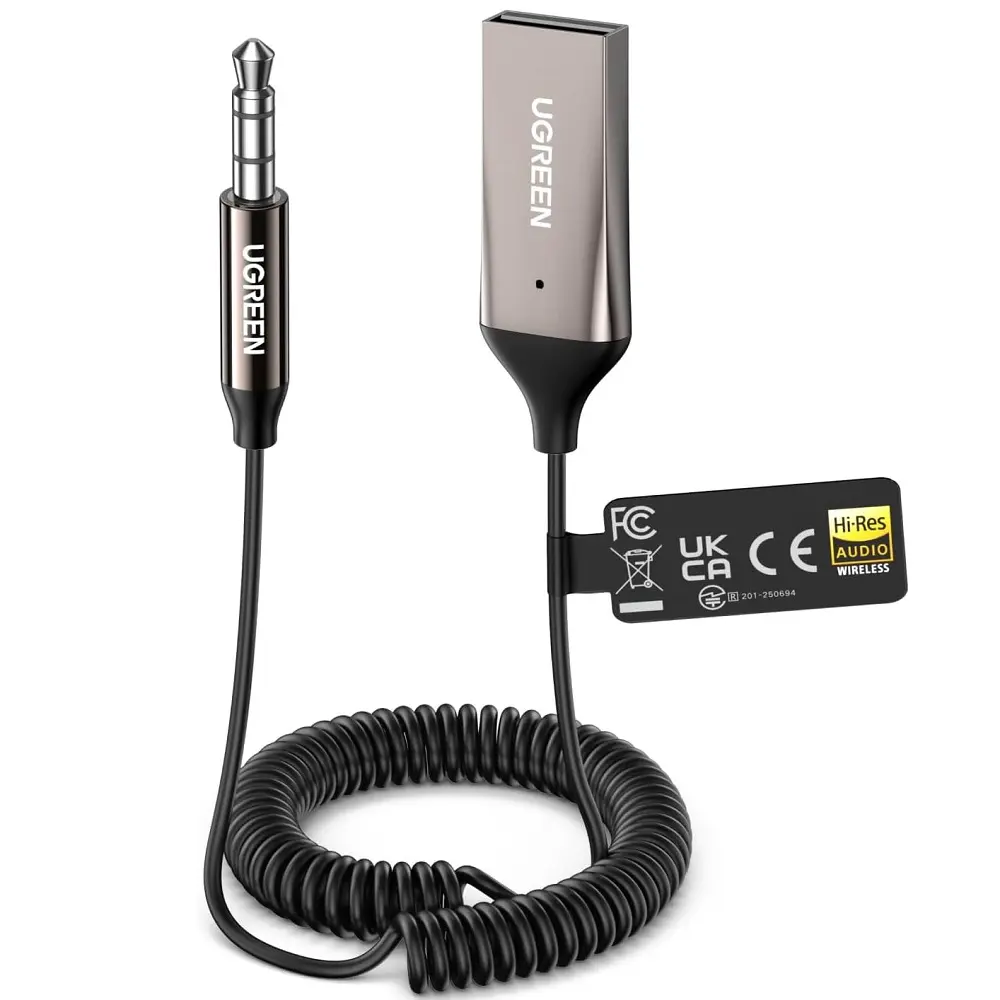 UGREEN Bluetooth 6.0 AUX Adapter LDAC Hi-Res – (85428)