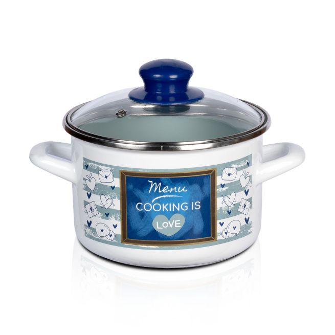 Metalac duboka šerpa MENU COOKING IS LOVE 16cm/2lit