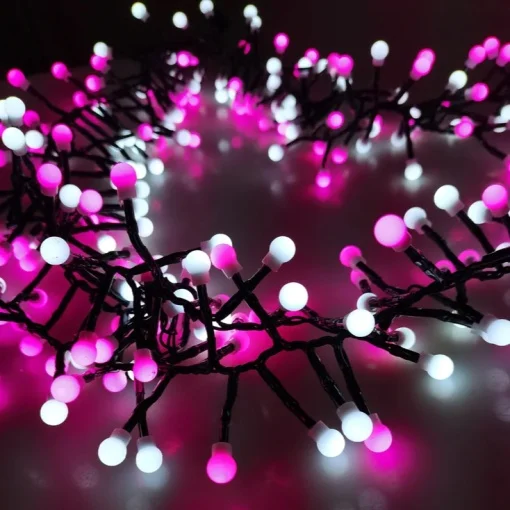 Lampice za jelku sa 288 roze i belih LED dioda EL151