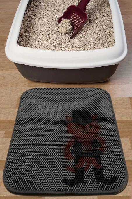 Podloga za mačke za toalet Cowboy Cat