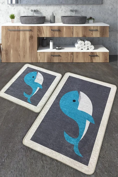 Tepih za kupatilo Delfin set 2 komada