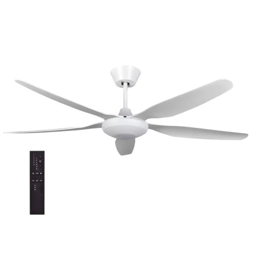 PROSTO beli plafonski ventilator 137cm, 5 elisa EL488