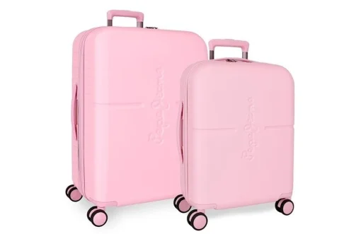 PEPE JEANS ABS Set kofera 2/1 - light pink
