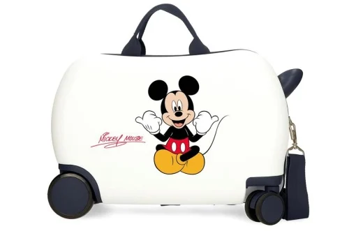 MICKEY CHEERFUL dečiji kofer na točkićima - bela