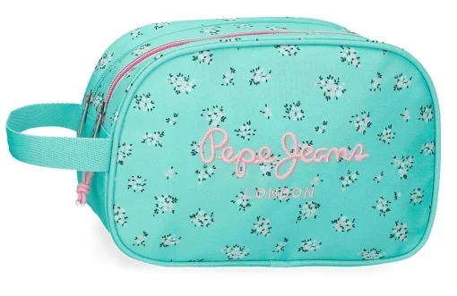 PEPE JEANS NORA ženski neseser sa 2 pregrade - tirkizna