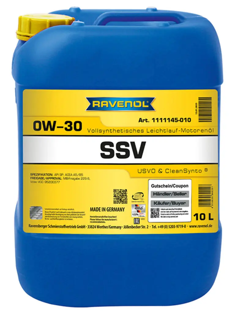 Ravenol Motorno ulje SSV Fuel Economy 0W-30, 10 l