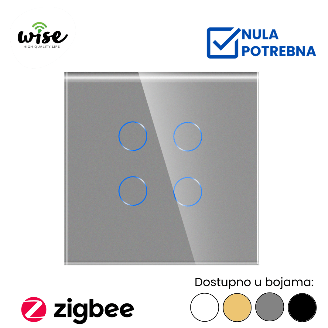 Wise Zigbee prekidač
4t,  staklo