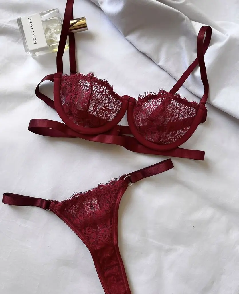 Mara lingerie Ženski sexy komplet veša Ruby, Bordo