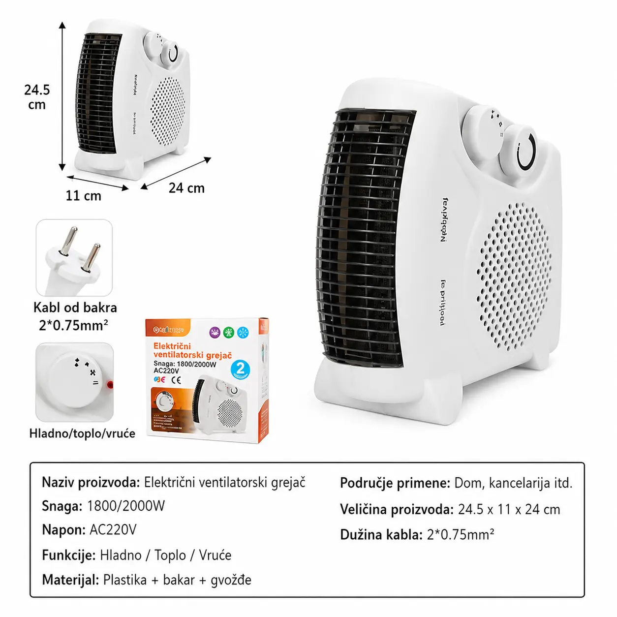 KMT Kalorifer sa ventilatorom