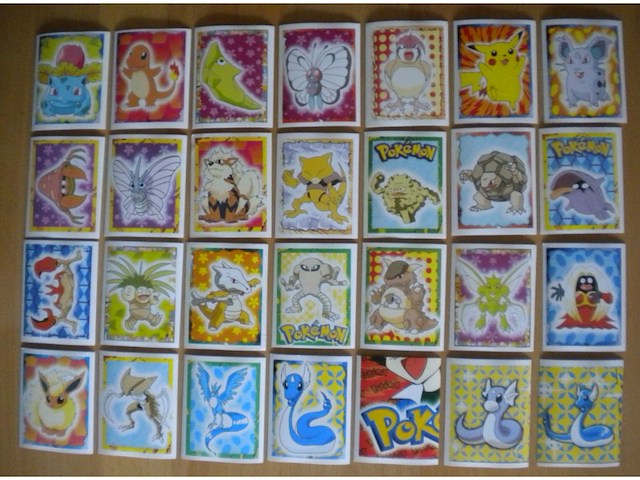 (Sl) 51 sličica `Pokemon` (Merlin)