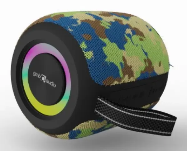 GEMBIRD Bežični LED zvučnik SPK-BT-LED-05-CM, RGB, 8W, BT, FM, USB, Handsfree, Šareni