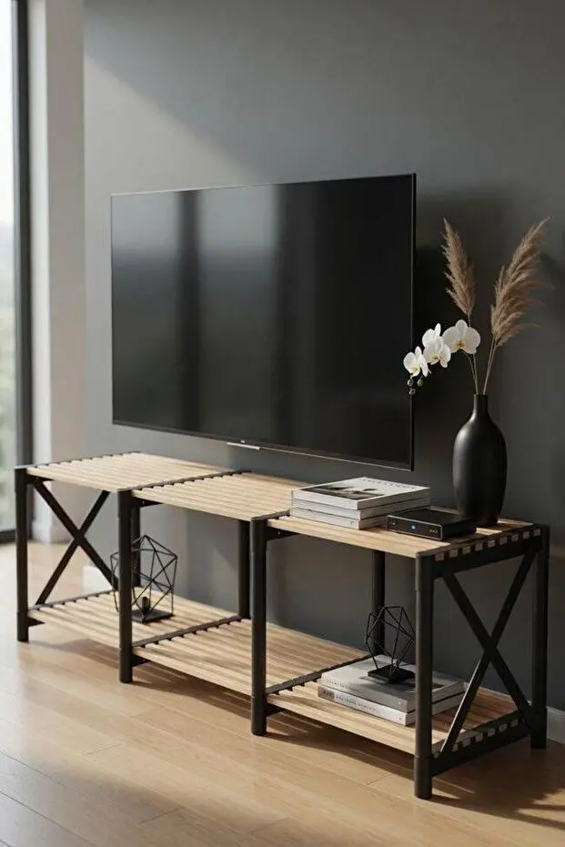 Hanah Home TV komoda, Antracit