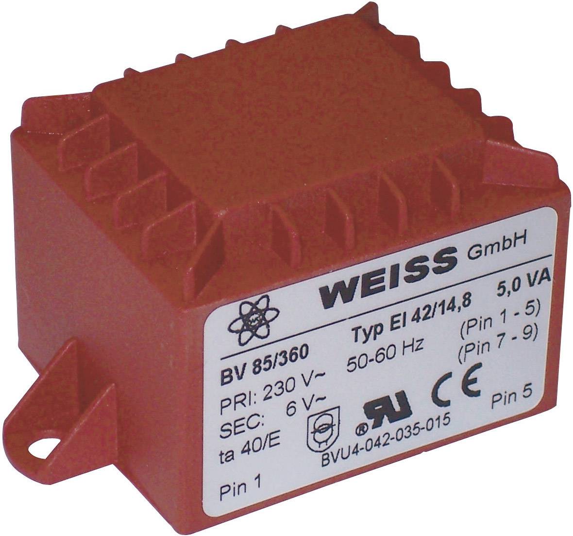 Weiss 85/365 transformator za štampanu ploču 230 V → 24 V/AC