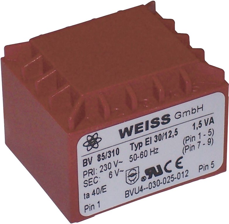 Weiss 85/315 transformator za štampanu ploču 230 V → 24 V/AC