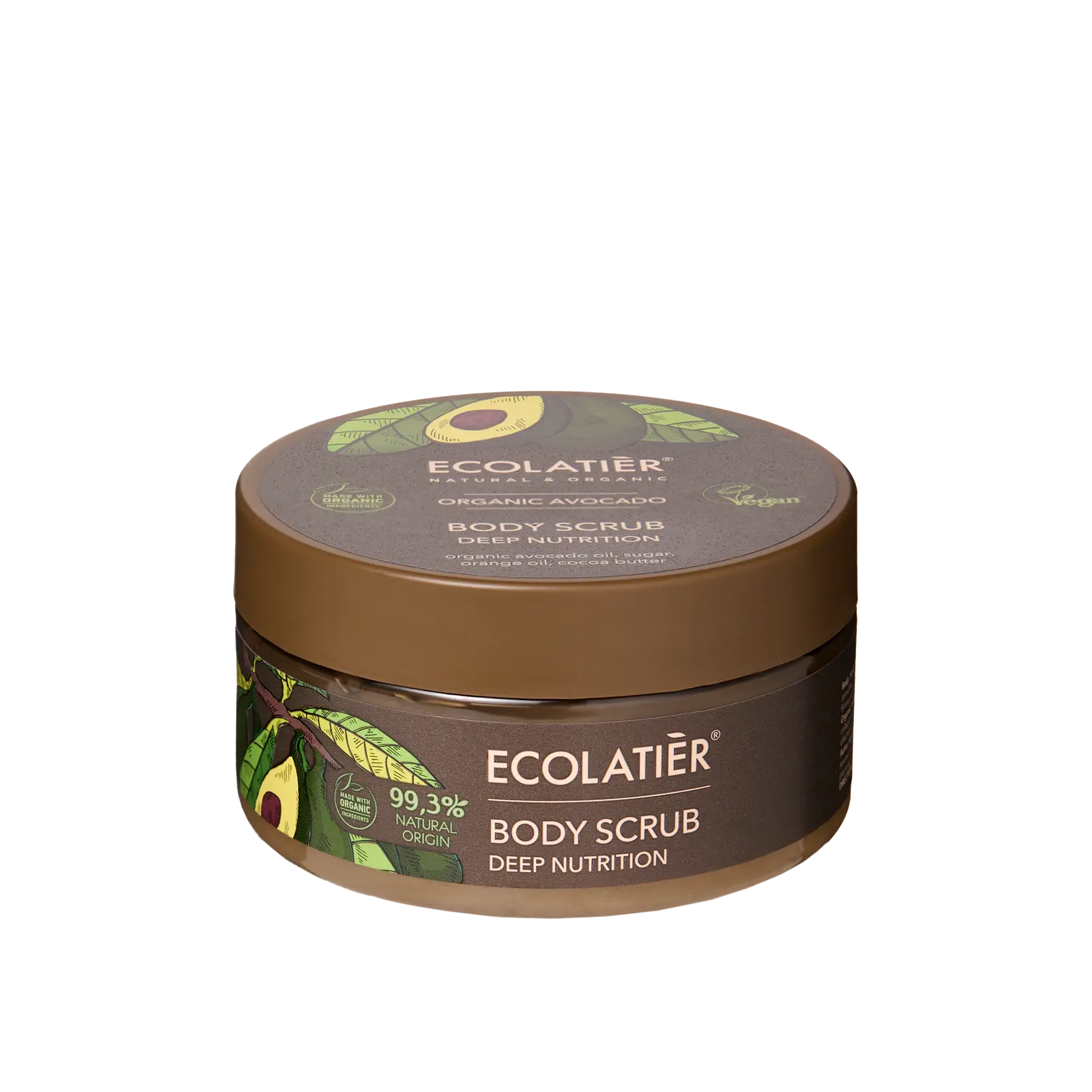 Ecolatier Piling za telo Deep Nutrition Organic Avocado, 250 g