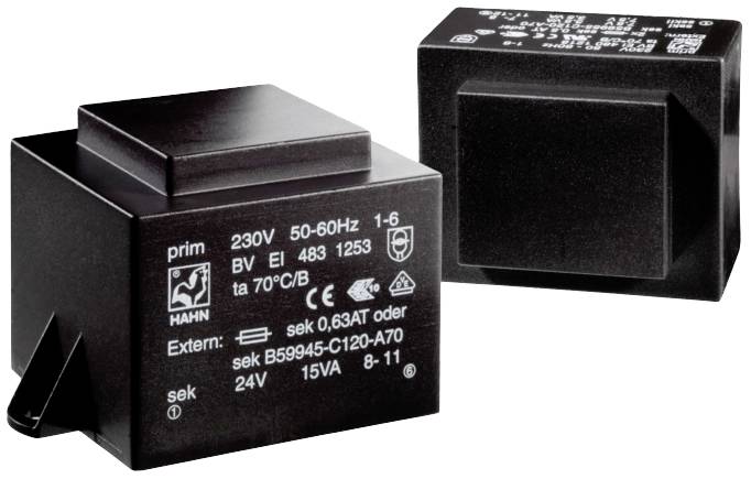 Hahn BV EI 481 1119 transformator za štampanu ploču 230 V → 12 V/AC