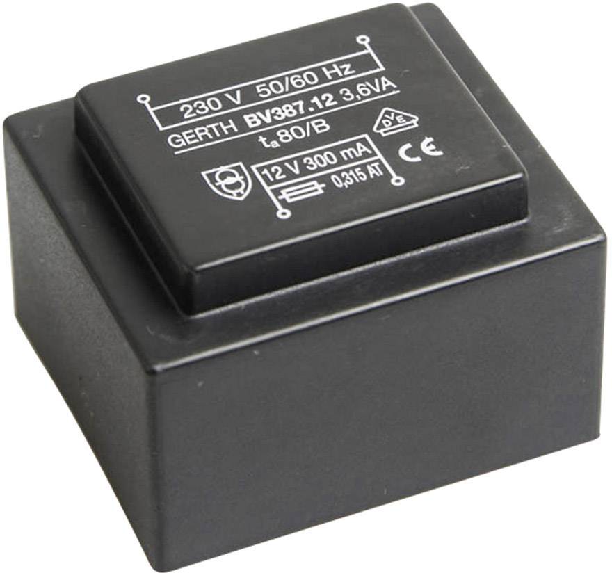 Gerth PTG380601 transformator za štampanu ploču 230 V → 6 V/AC
