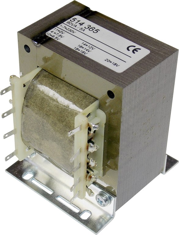 IZ68 univerzalni mrežni transformator 230 V → 7,5 V/AC 90 VA