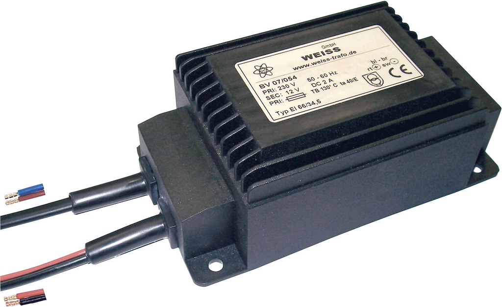 V/DC EI 66 kompaktni mrežni transformator 230 V → 24 V/DC
