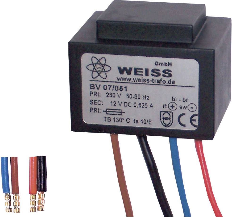 V/AC EI 48 kompaktni mrežni transformator 230 V → 24 V/DC