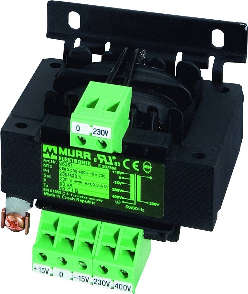 Murrelektronik 86365 bezbednosni transformator 230 V/AC → 24 V/AC, 400 V/AC