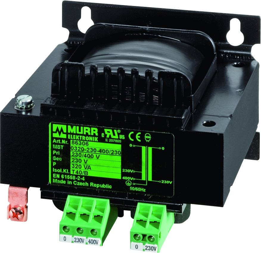 Murrelektronik 86326 bezbednosni transformator 230 V/AC → 24 V/AC, 400 V/AC