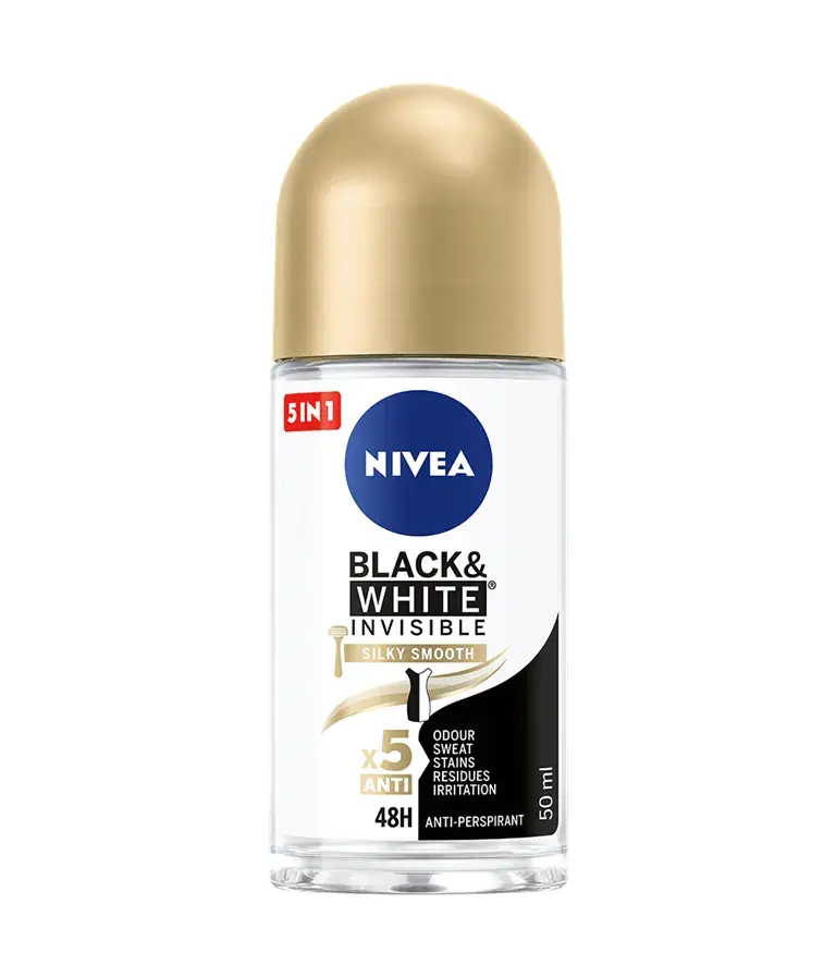 NIVEA Ženski roll on dezodorans Black & White Invisible Silky Smooth 50 ml
