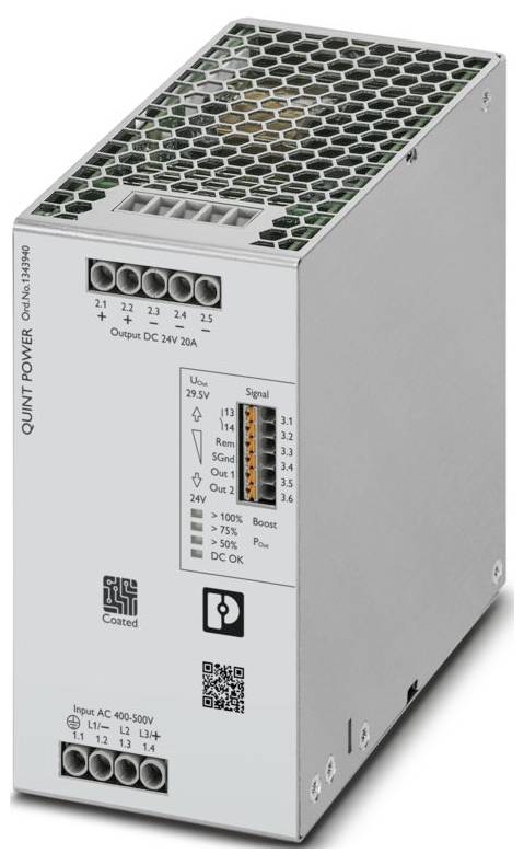 Phoenix Contact QUINT4-PS/3AC/24DC/20/CO napajanje 400 V/AC → 24 V/DC 20 A