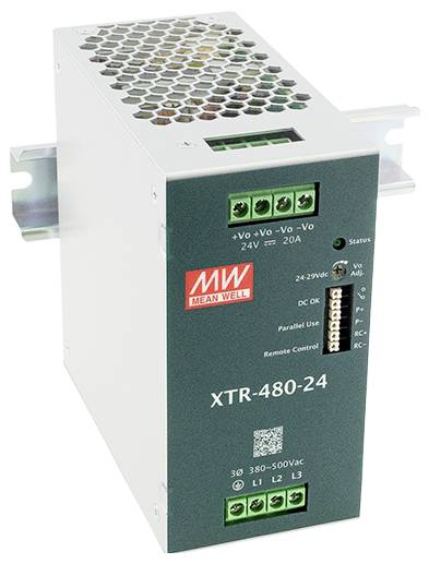 MEAN WELL XTR-480-36 napajanje za DIN šinu 478,8 W