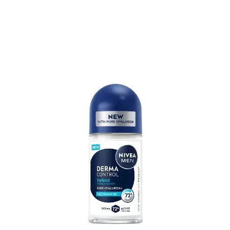 Nivea Roll-on dezodorans za muškarce Derma Control Defend, 50 ml