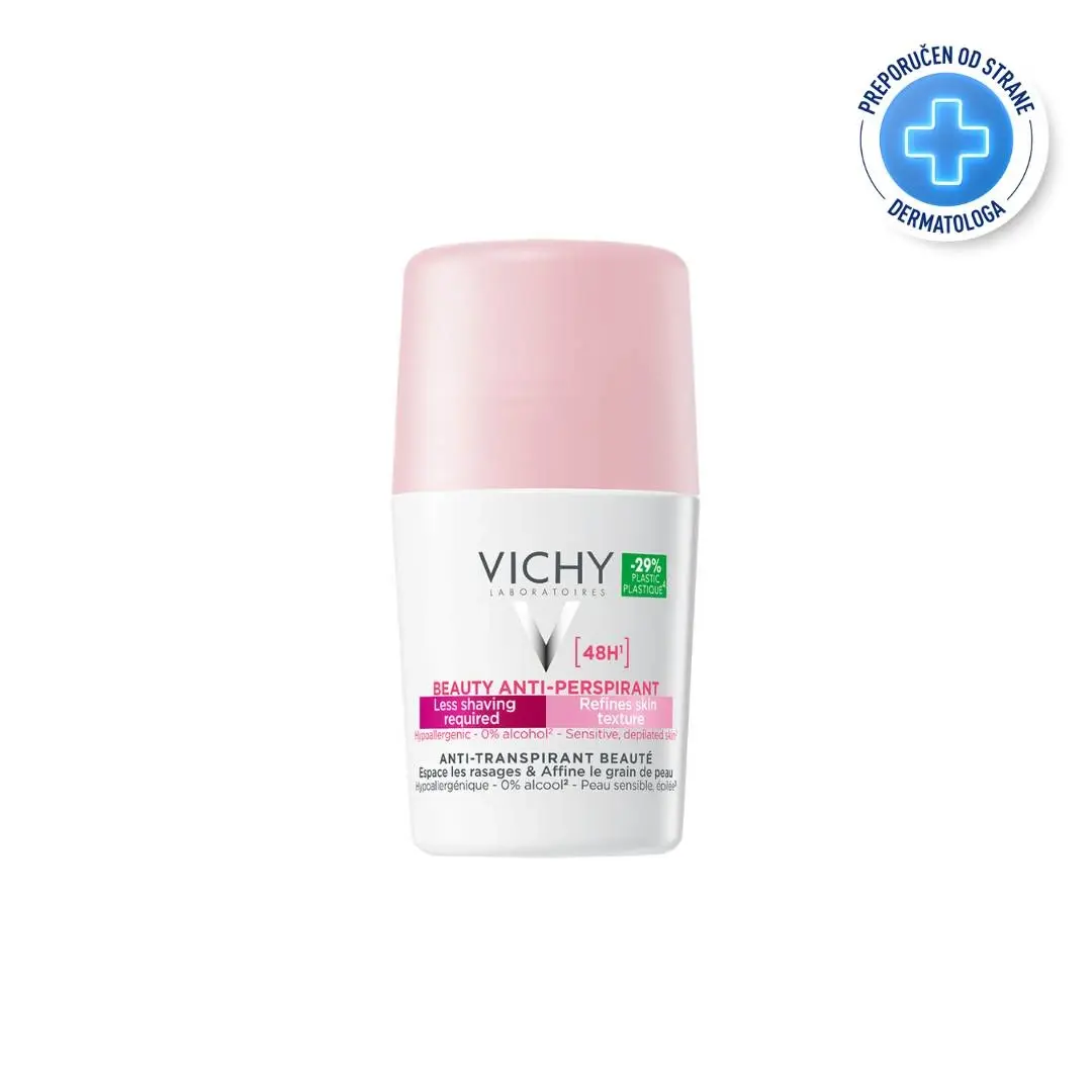 Vichy Ženski Roll on dezedorans Beauty Antiperspirant 48h, 50 ml