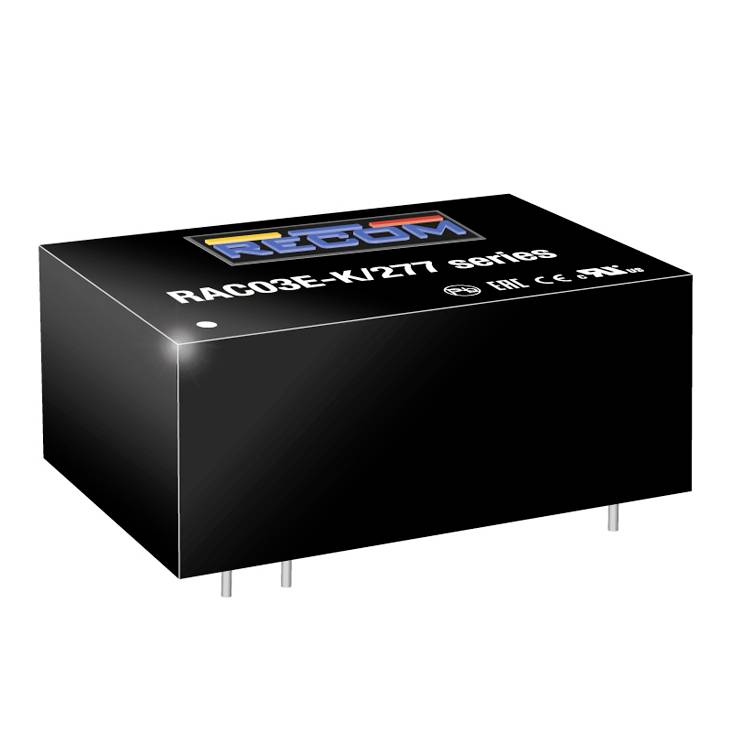 RECOM RAC03E-24SK/277 prekidačko napajanje 120 V/DC → 24 V 0,125 A