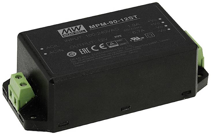 MEAN WELL MPM-90 prekidačko napajanje 80 V/AC → 24 V/DC 3,75 A