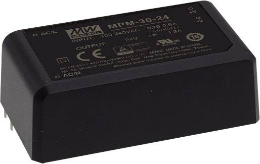 MEAN WELL MPM-30-24 AC/DC napajanje za štampanu ploču 80 V/AC → 24 V/DC 1,3 A