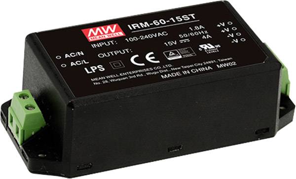 MEAN WELL IRM-60-5ST AC/DC napajanje za štampanu ploču 85 V/AC → 5 V/DC 50 W