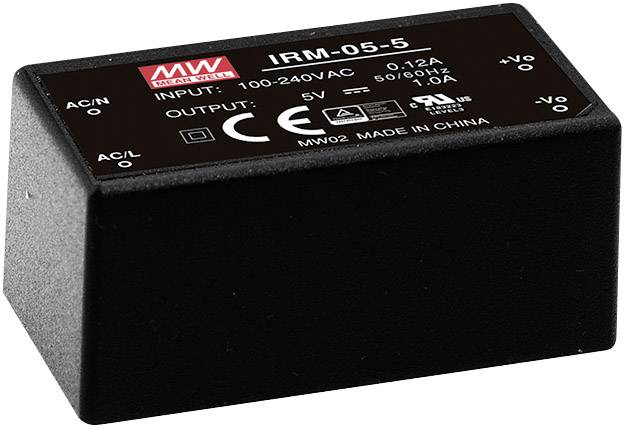 MEAN WELL IRM-05-15 AC/DC napajanje za štampanu ploču 90 V/AC → 15 V/DC
