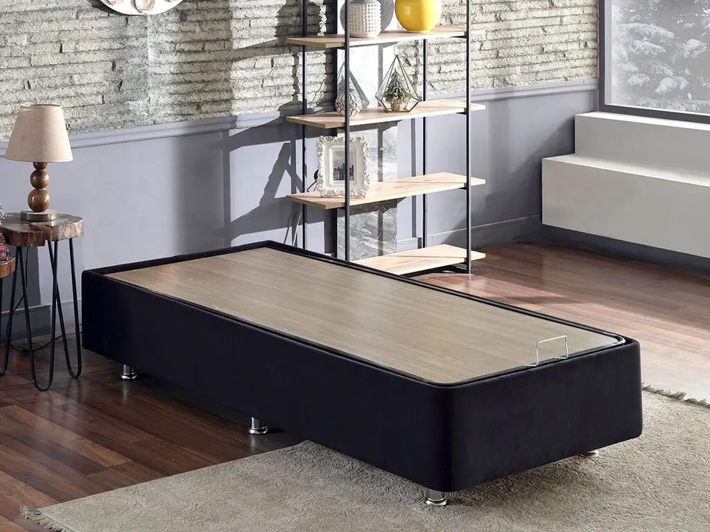 Hanah home Krevet Ela 90x38x190cm Crni