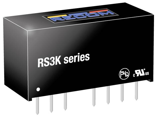 RECOM RS3K-2424DZ/H3 DC/DC pretvarač za štampanu ploču 24 V → 24 V 0,063 A 3 W